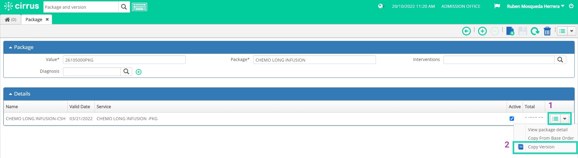 377 - Copy Package Data from a Previously Created Version – eCareSoft, Inc Knowledge Base (EN)