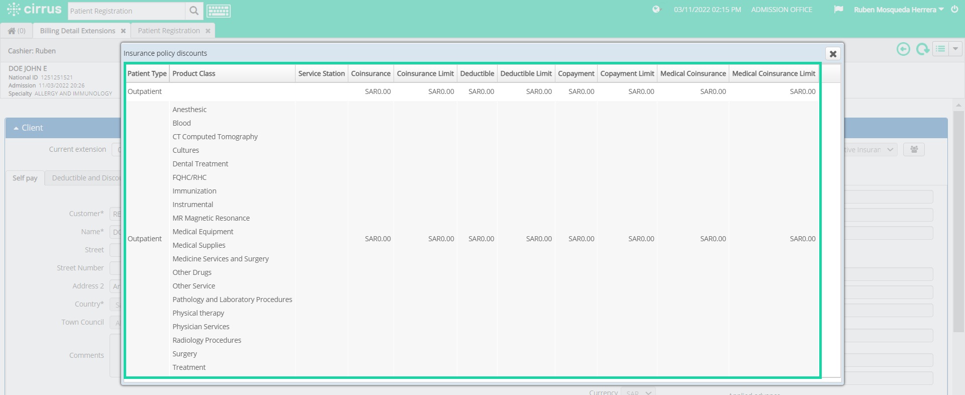 387 - Encounter Header Enhancement : Policy Name and Policy Discounts – eCareSoft, Inc Knowledge ...