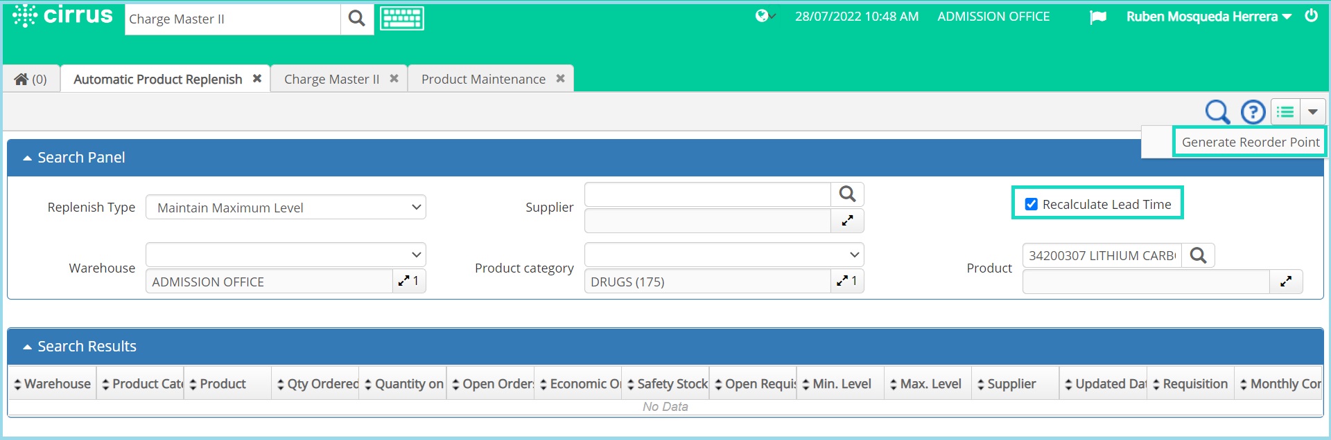 346 - Automatic Replenish Lead Time Calculation – eCareSoft, Inc Knowledge Base (EN)
