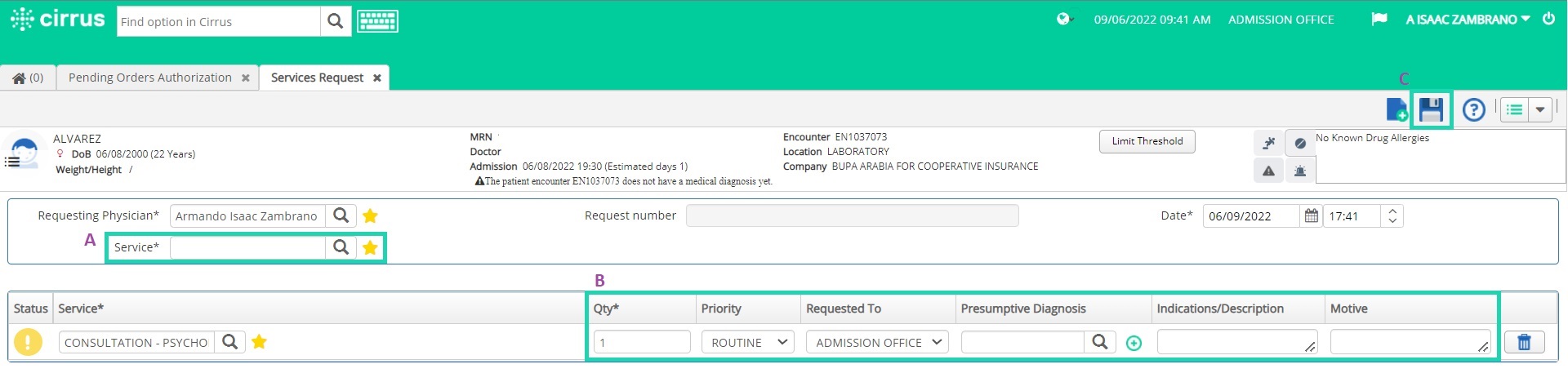 334 - Pending Order Authorization options for Encounter processes ...