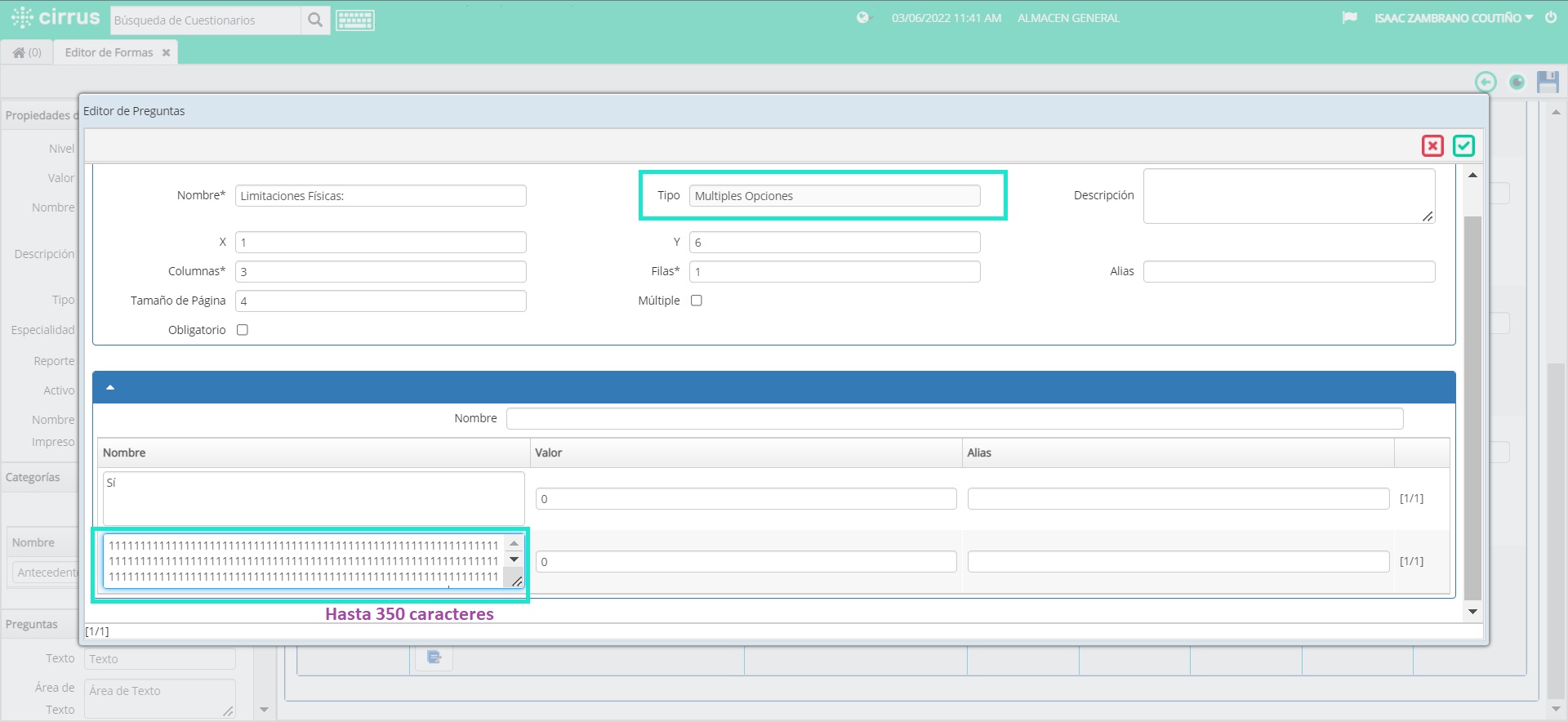 329 - Nuevas funcionalidades en formas – eCareSoft, Inc Knowledge Base (ES)