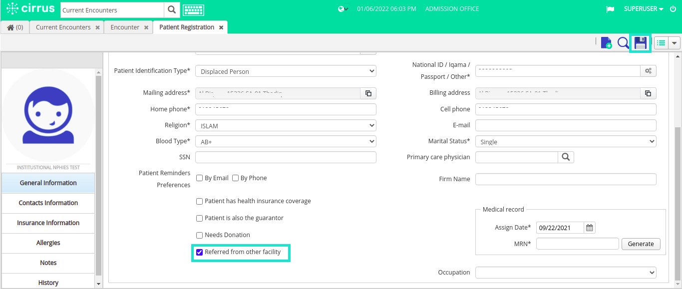 327 - NPHIES Referrals – eCareSoft, Inc Knowledge Base (EN)