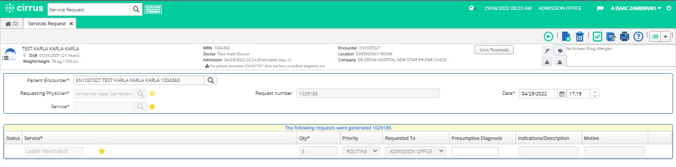 308 - Multiple services per request – eCareSoft, Inc Knowledge Base (EN)