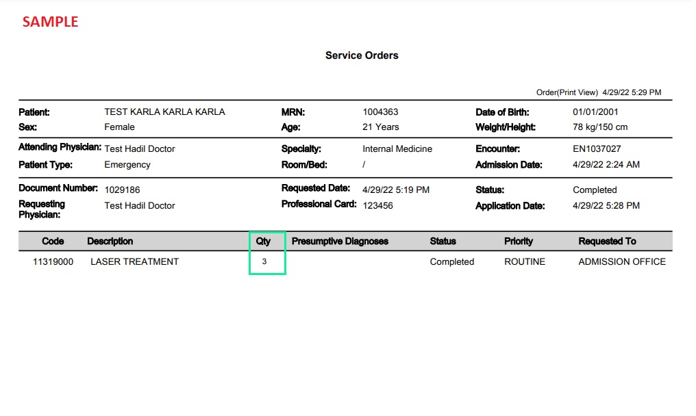 308 - Multiple services per request – eCareSoft, Inc Knowledge Base (EN)