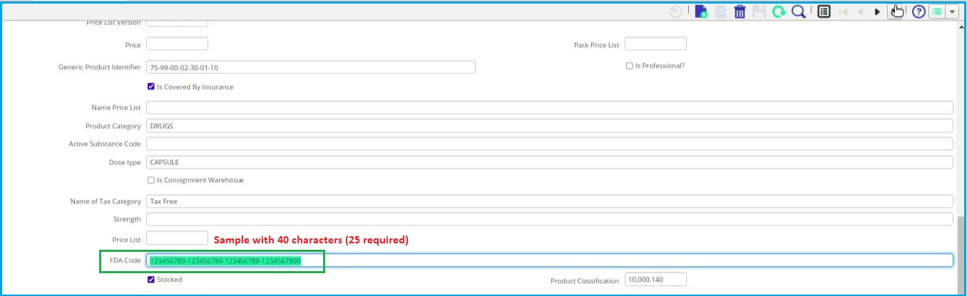 289 - Import FDA codes for up to 40 characters – eCareSoft, Inc Knowledge Base (EN)