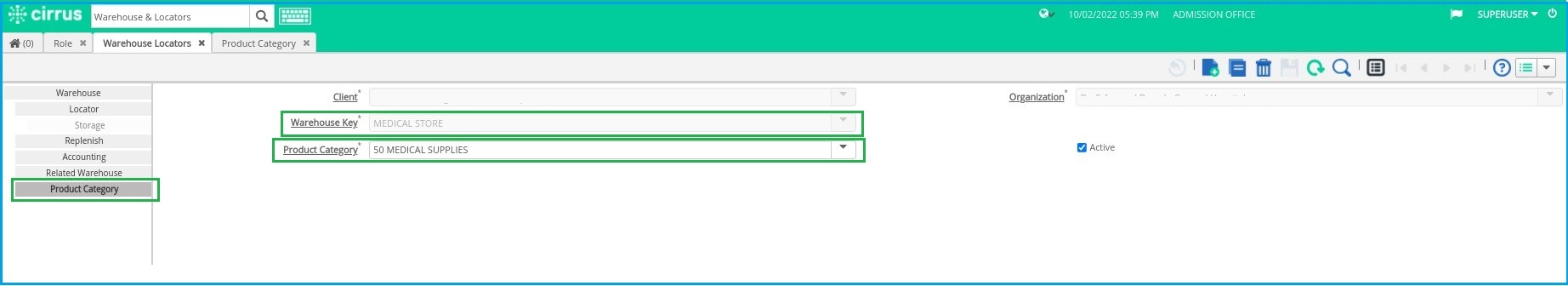 269 - Supply warehouse access according to role – eCareSoft, Inc Knowledge Base (EN)