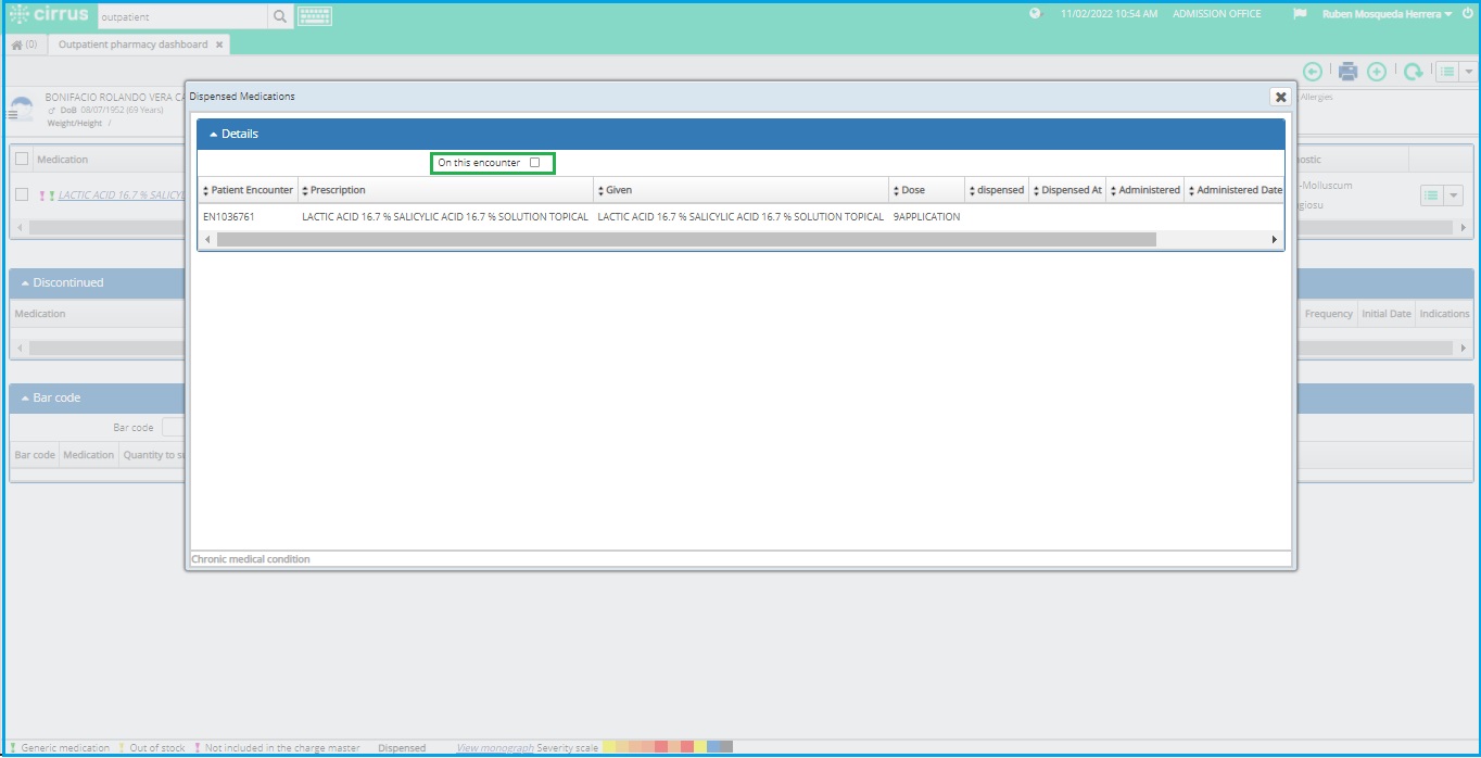 266 - View dispensed quantities of medications in Pharmacy Dashboard – eCareSoft, Inc Knowledge ...