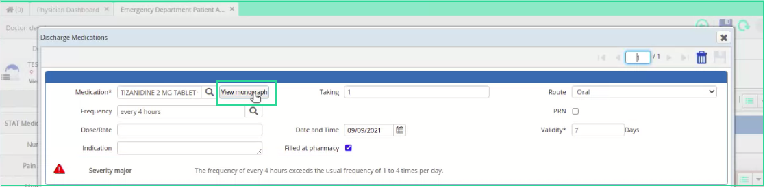 217 Medispan messages in ER module – eCareSoft, Inc Knowledge Base (EN)
