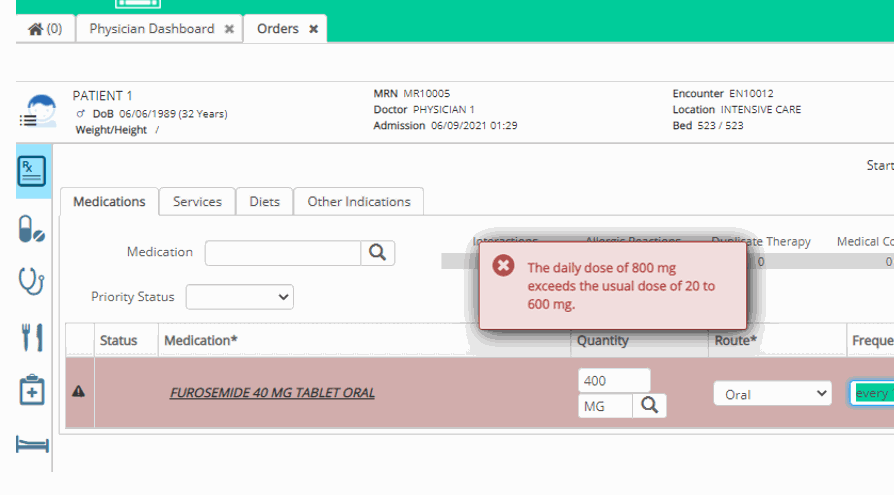 163 New alerts messages when prescribing medications part 2 – eCareSoft, Inc Knowledge Base (EN)