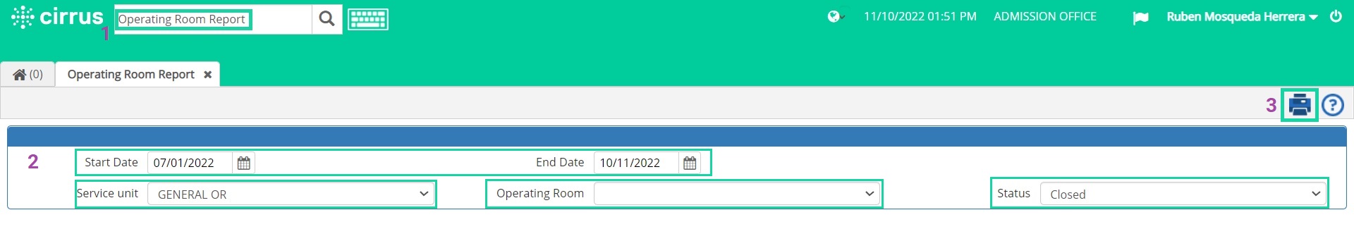 Operating Room Report – eCareSoft, Inc Knowledge Base (EN)