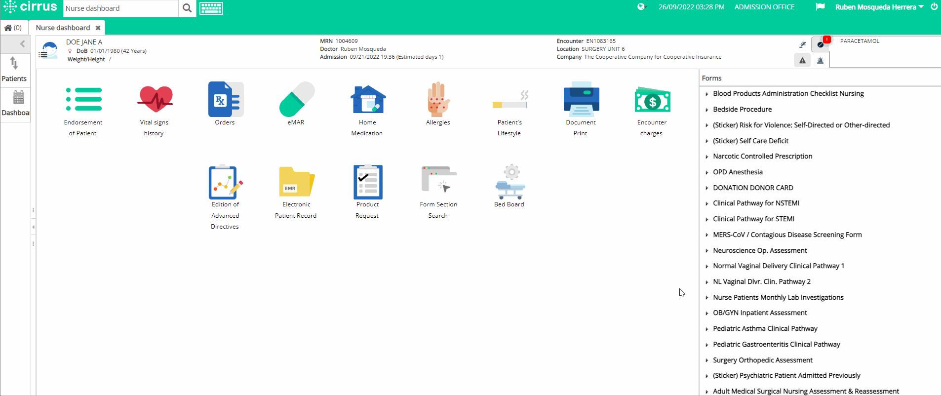 Common Actions in Nurse Dashboard – eCareSoft, Inc Knowledge Base (EN)