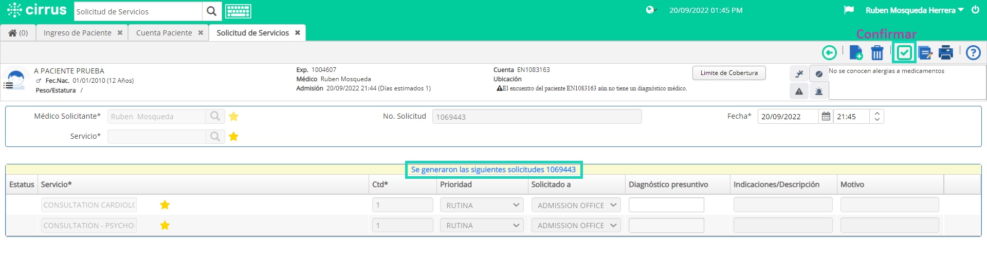 Acciones comunes en aplicación de servicios – eCareSoft, Inc Knowledge Base (ES)