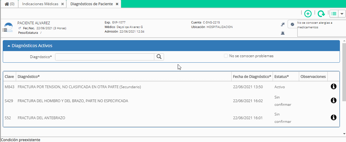 08 - 04 Diagnóstico – eCareSoft, Inc Knowledge Base (ES)