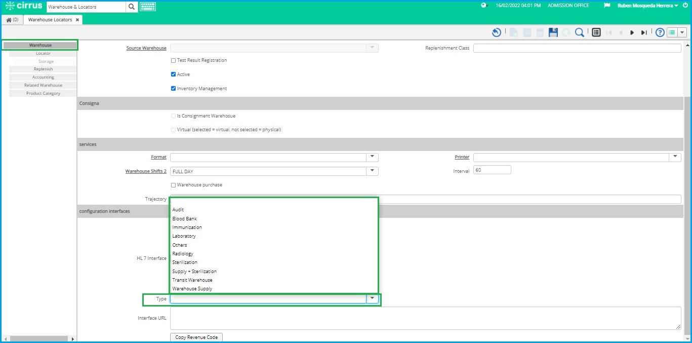 Types of Warehouses – eCareSoft, Inc Knowledge Base (EN)