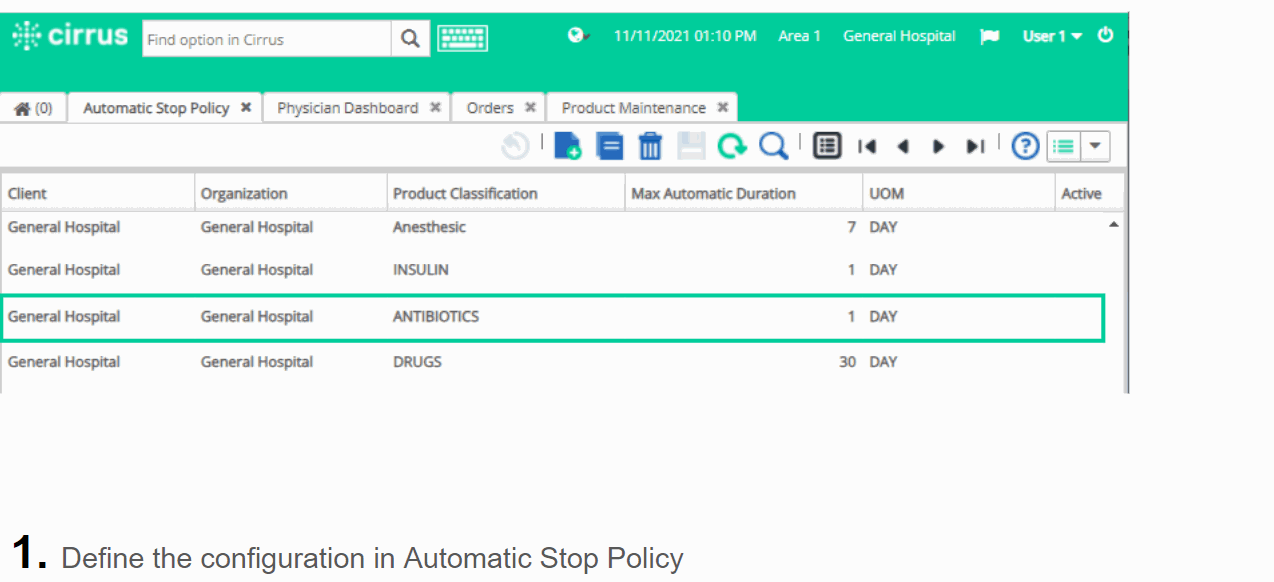 Automatic stop policy – eCareSoft, Inc Knowledge Base (EN)
