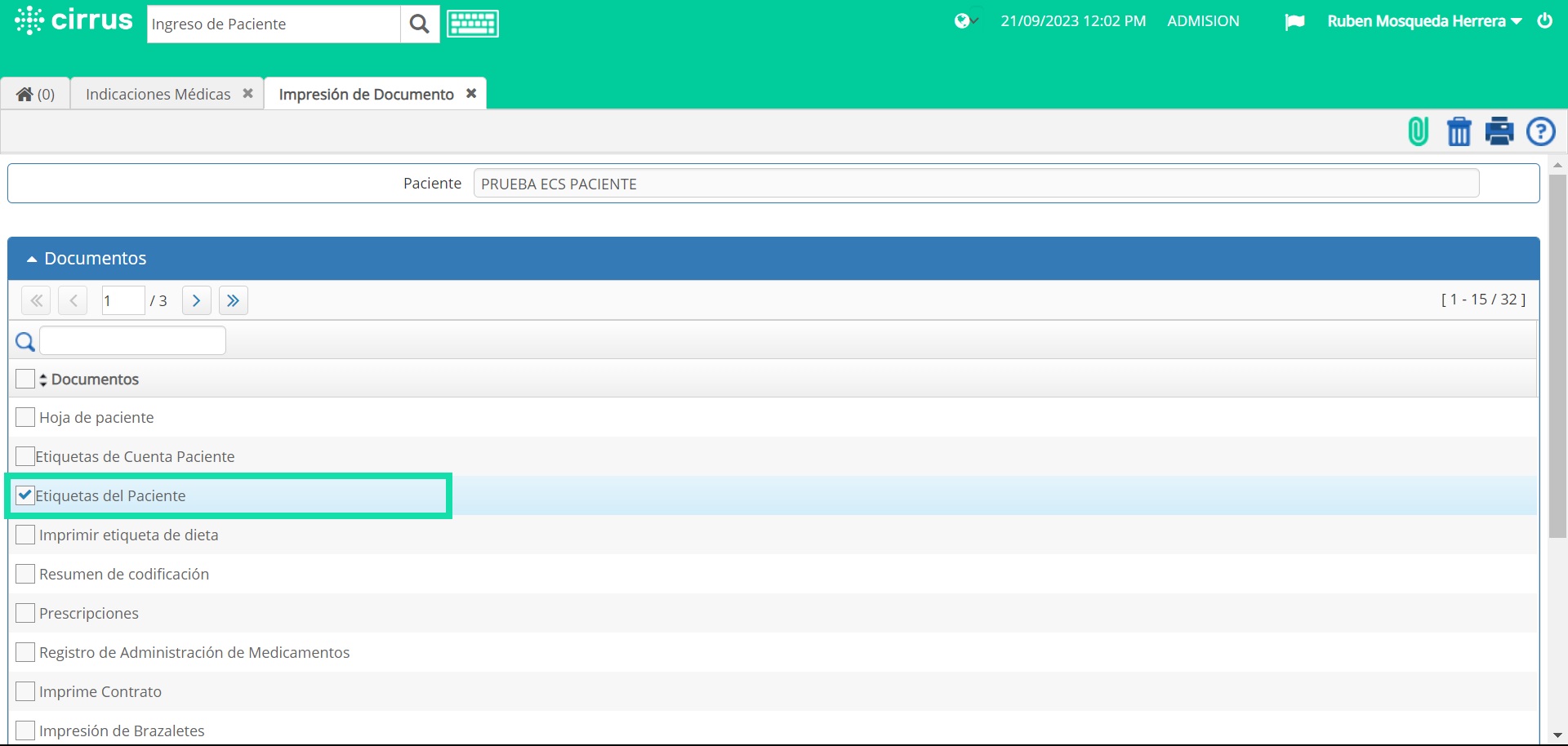 507 - Etiquetas del Paciente – eCareSoft, Inc Knowledge Base (ES)