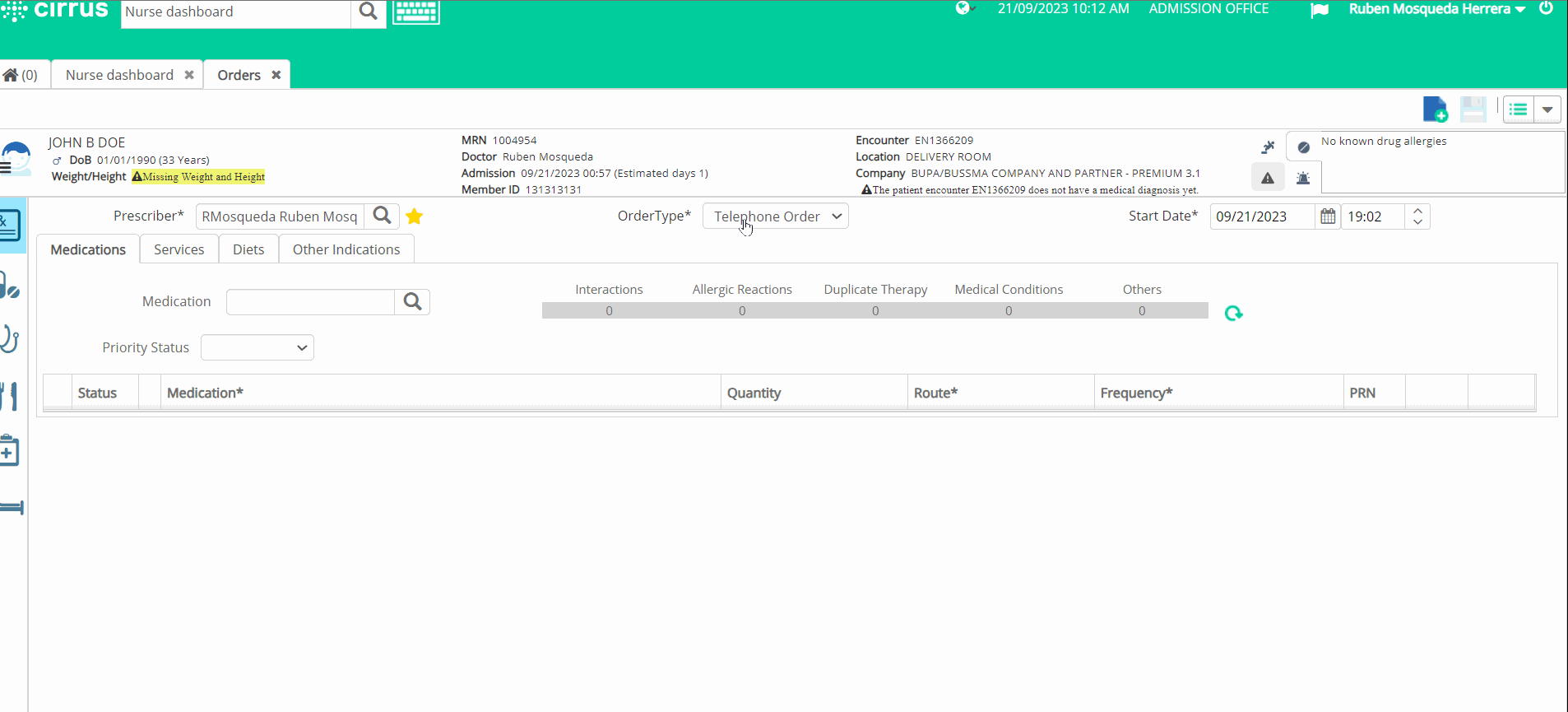 508 - Nursing Verbal Orders Duration Enhancement – eCareSoft, Inc Knowledge Base (EN)