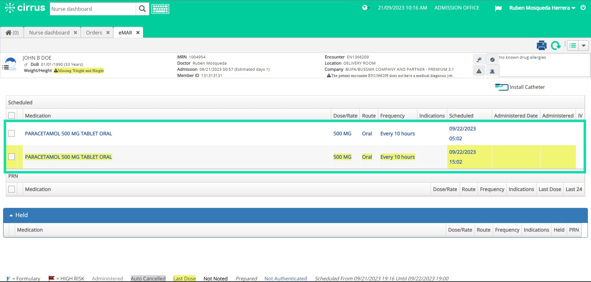 508 - Nursing Verbal Orders Duration Enhancement – eCareSoft, Inc Knowledge Base (EN)