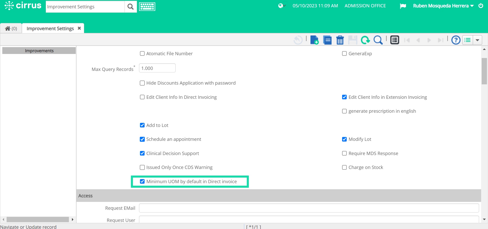 517 - Minimum UOM as default in Direct Billing Dispensing – eCareSoft ...