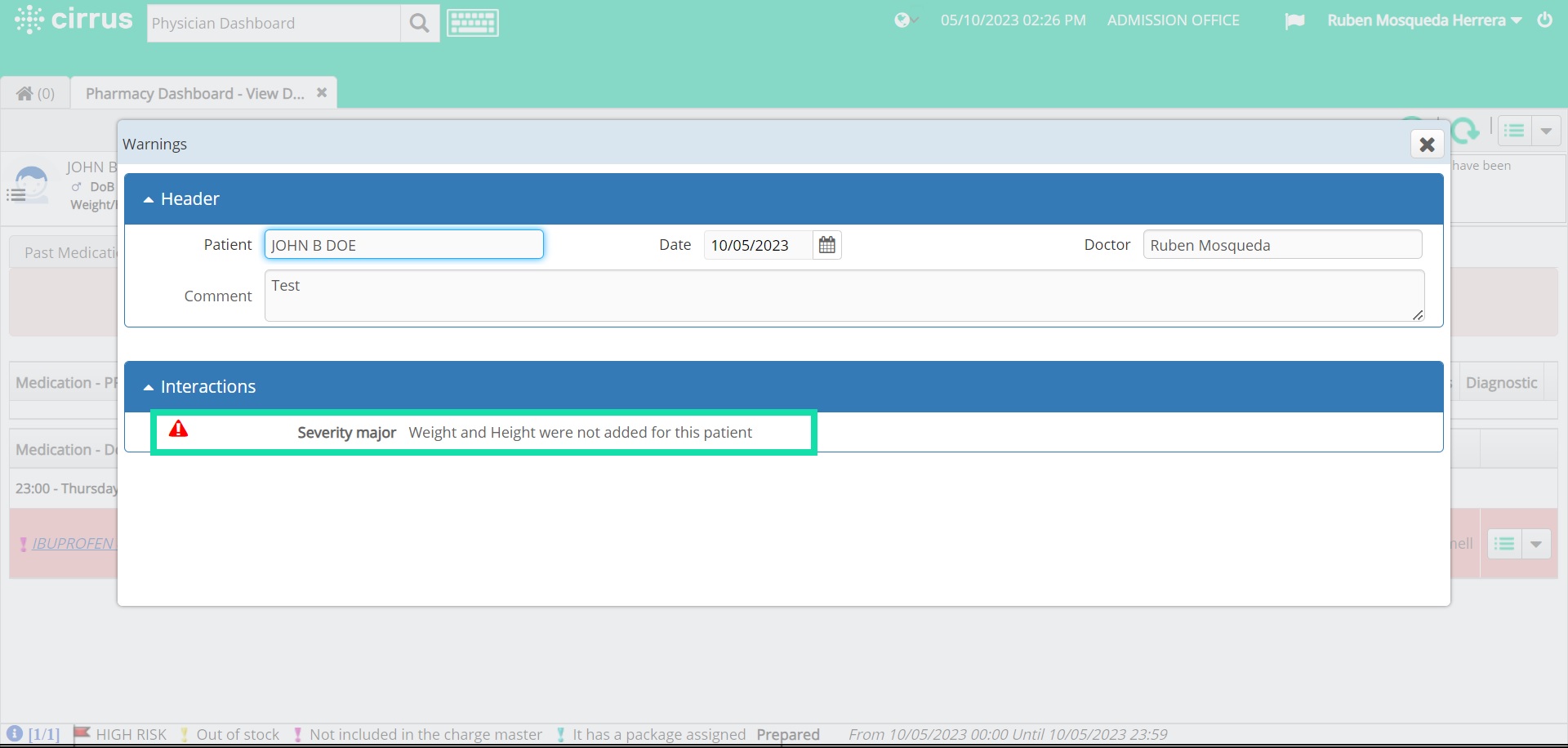 518 - Prescriptions Medispan Alerts in Pharmacy windows – eCareSoft ...