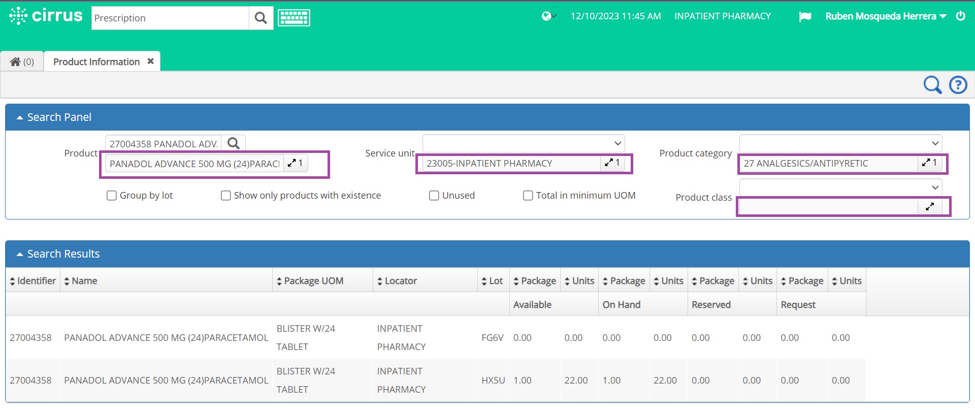 521 - Product Information & Current Stock Filters Improvement ...