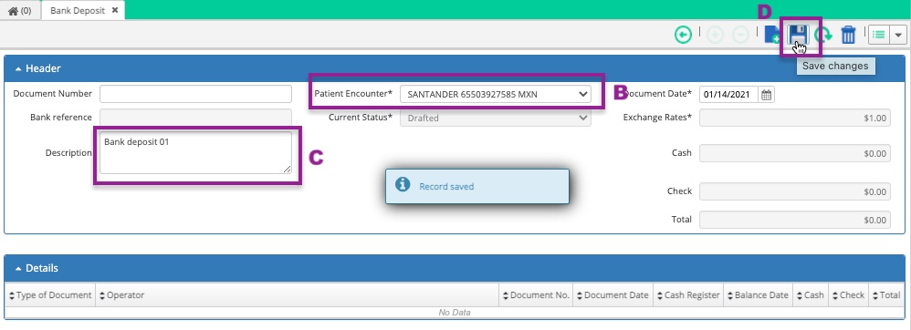 Before starting bank deposits – eCareSoft, Inc Knowledge Base (EN)