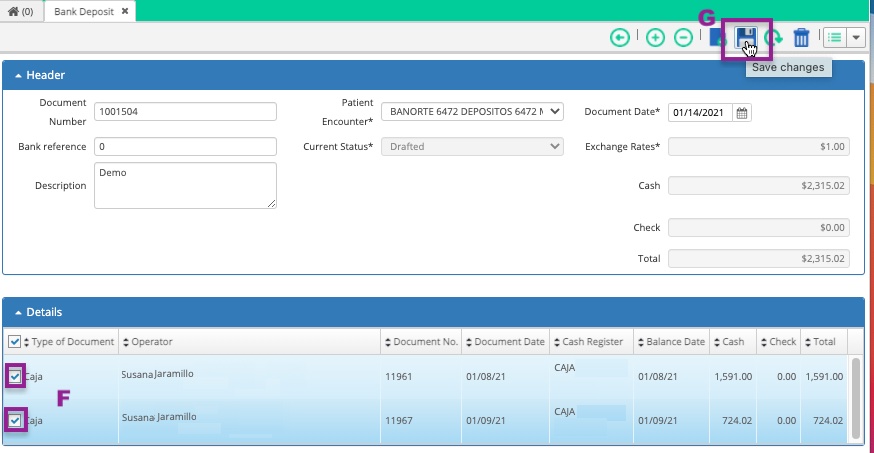 Before starting bank deposits – eCareSoft, Inc Knowledge Base (EN)