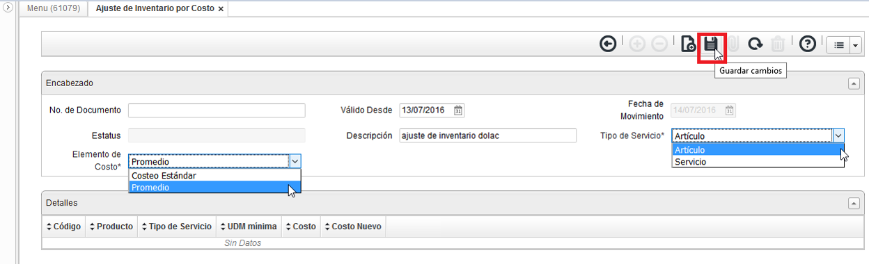 Before starting inventory adjustment by cost – eCareSoft, Inc Knowledge Base (EN)