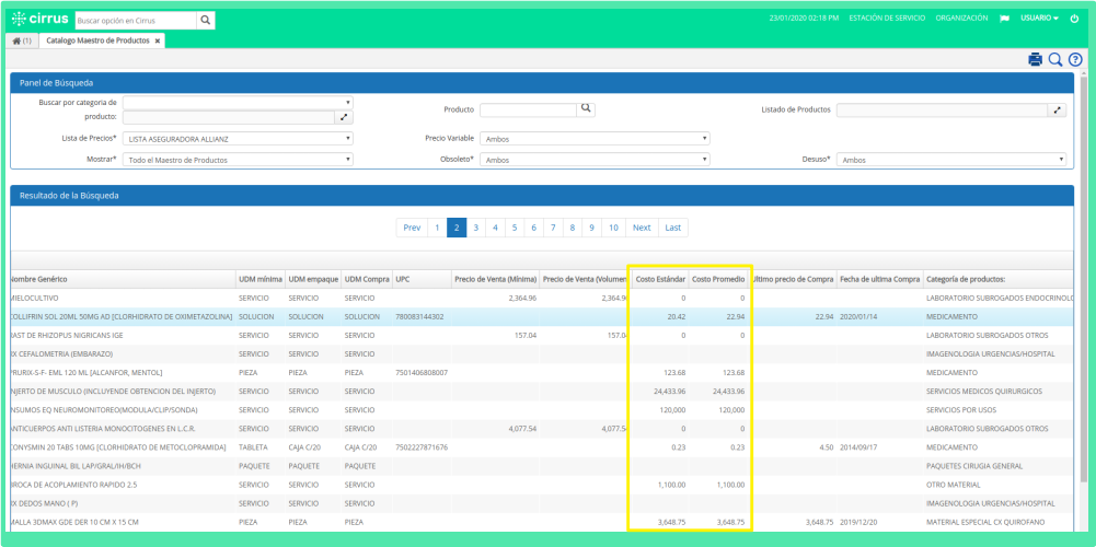 Modification in the Master Product Catalogue – eCareSoft, Inc Knowledge Base (EN)