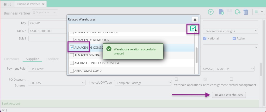 Configuration of consigned product vendors – eCareSoft, Inc Knowledge Base (EN)