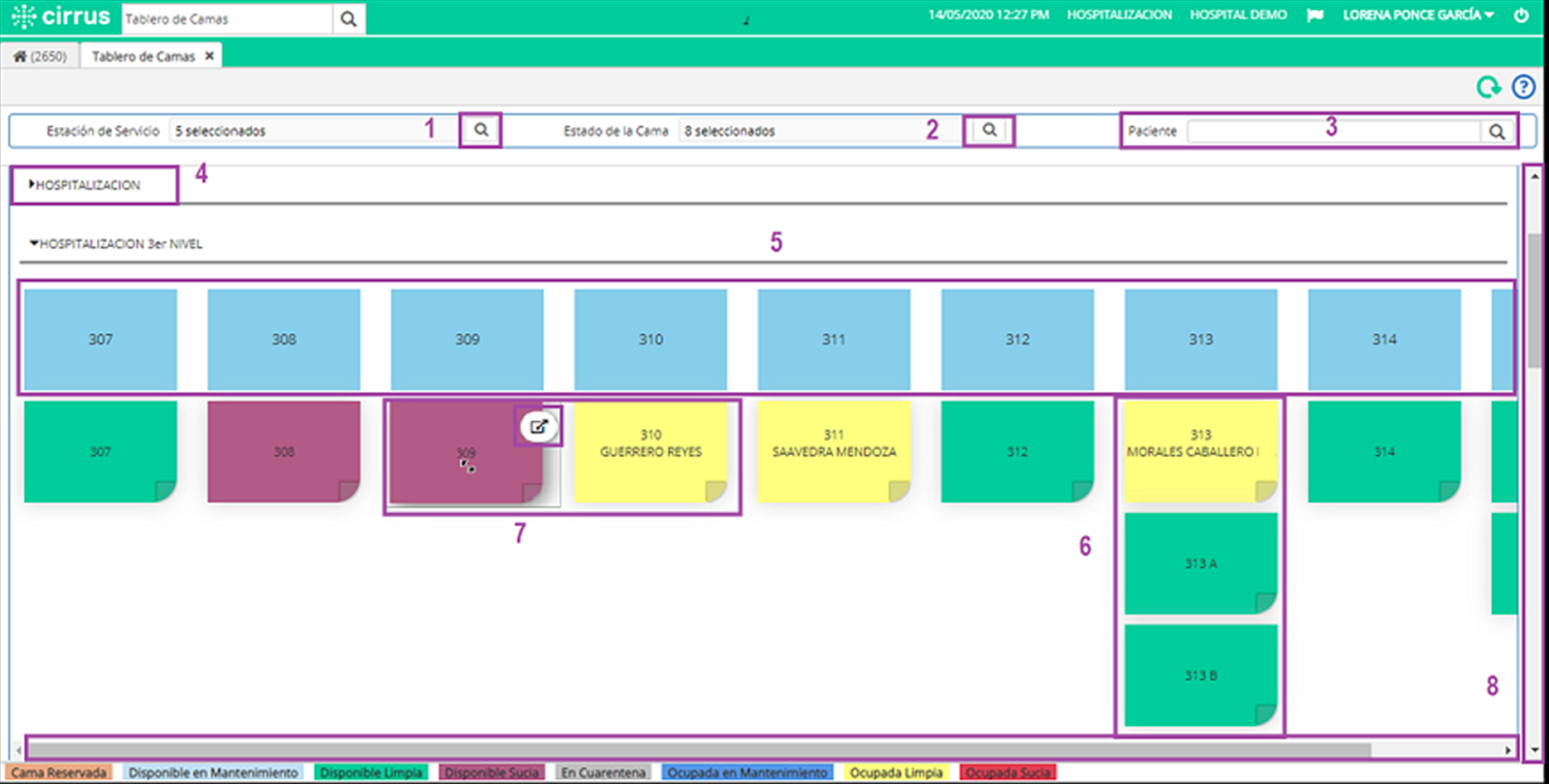 Improvement to the view of Bed Board – eCareSoft, Inc Knowledge Base (EN)