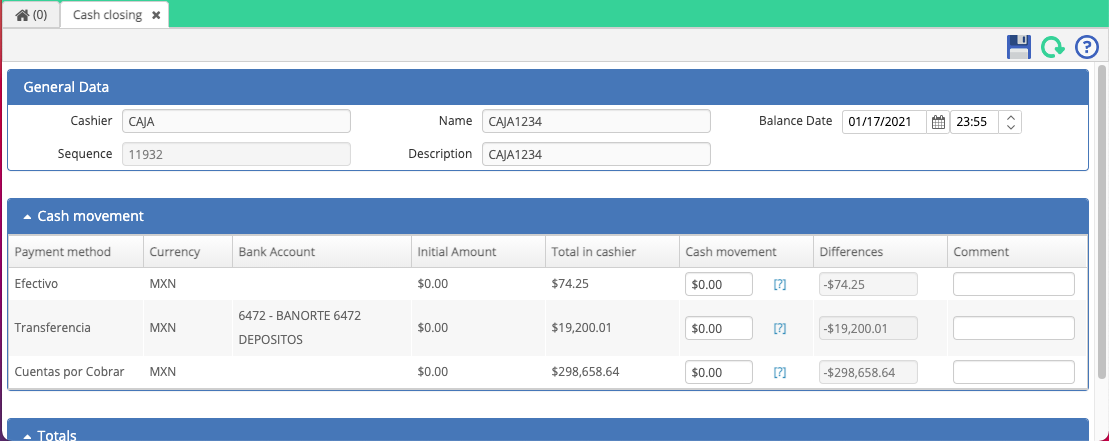 Visual changes in some options of the Cash register module – eCareSoft ...