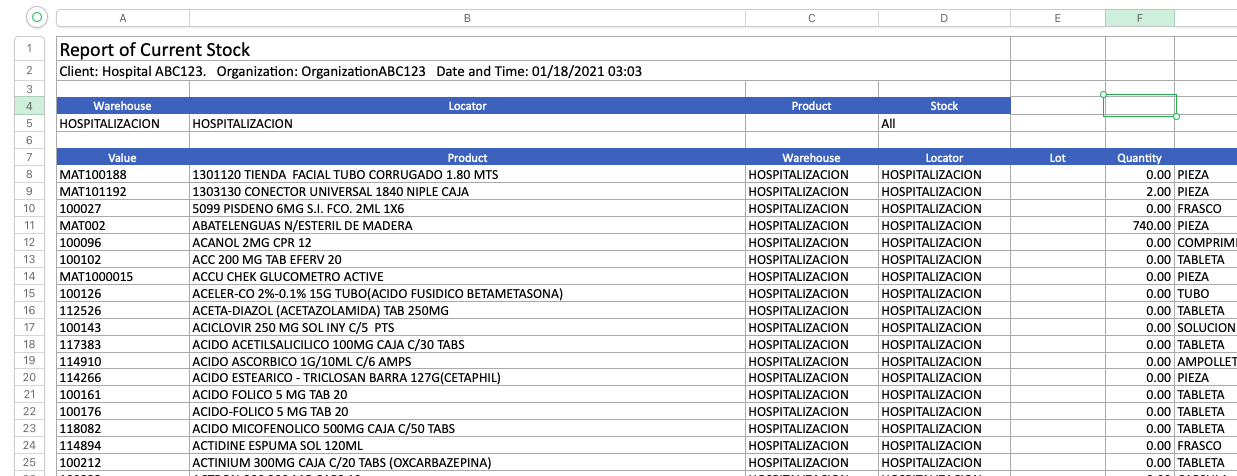 Filter Parameters in Reports Downloaded Documents – eCareSoft, Inc Knowledge Base (EN)