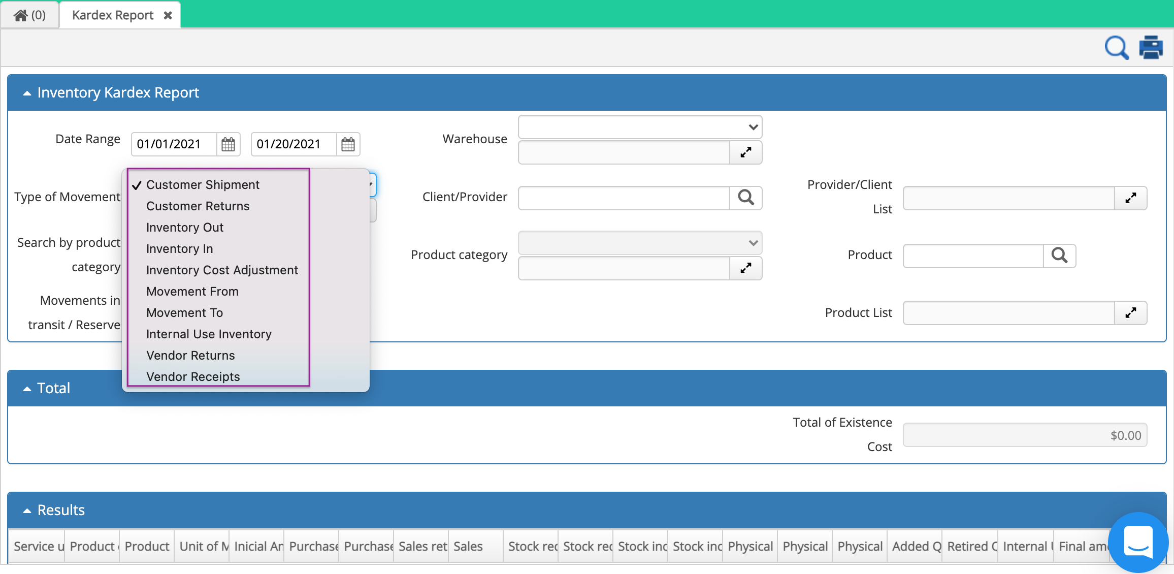 Visibility of In-Transit Warehouses and Reserved Quantities in Kardex ...