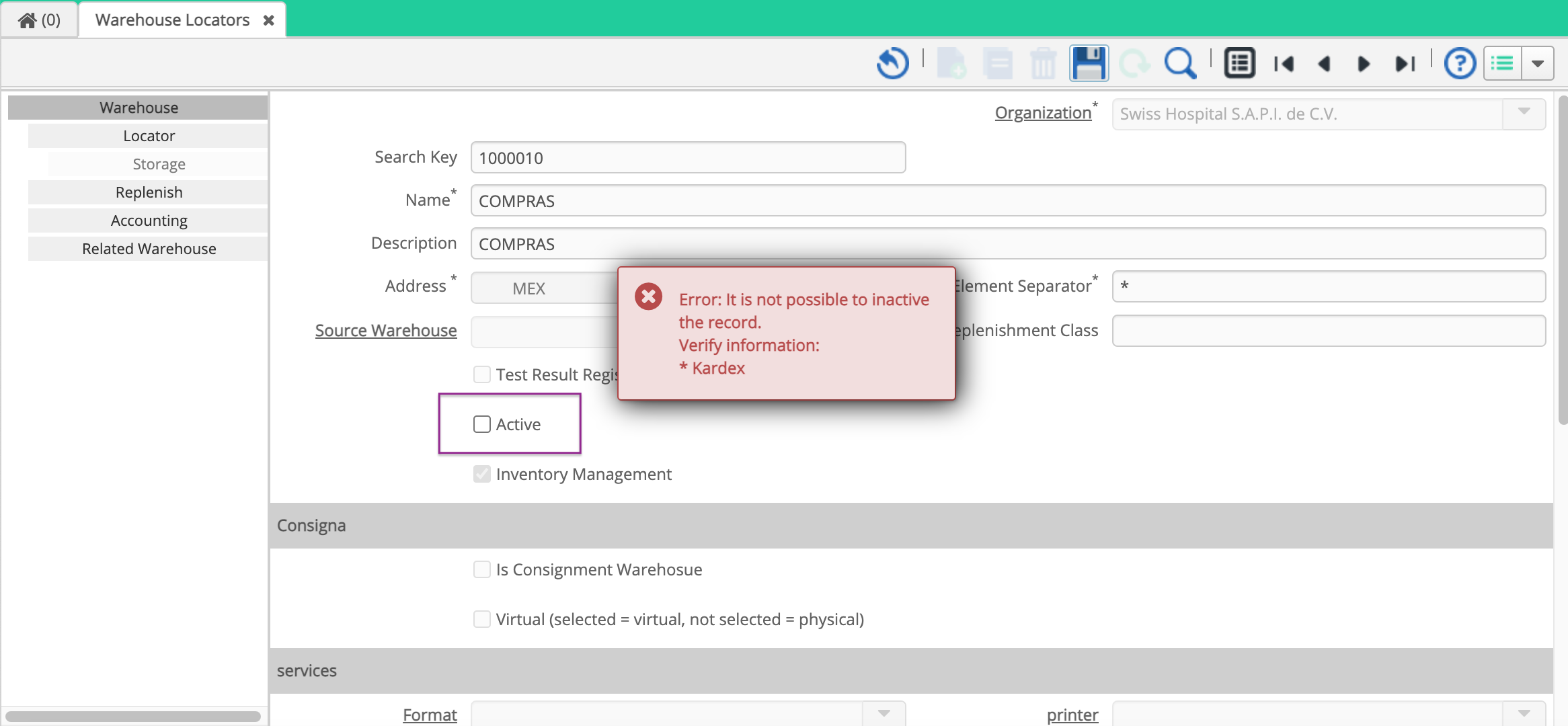 Warehouse Inventory Management Configuration – eCareSoft, Inc Knowledge Base (EN)