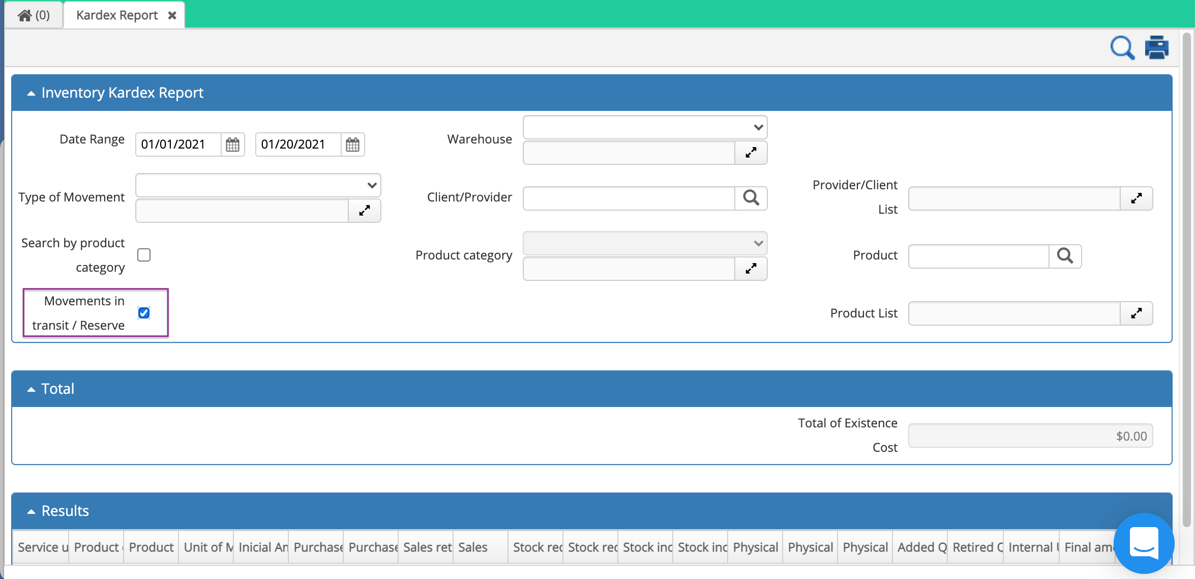Visibility of In-Transit Warehouses and Reserved Quantities in Kardex ...