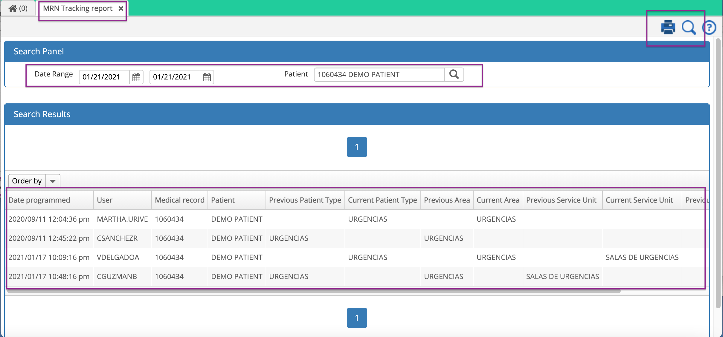 New Available Option - Traceability Patient Report – eCareSoft, Inc Knowledge Base (EN)