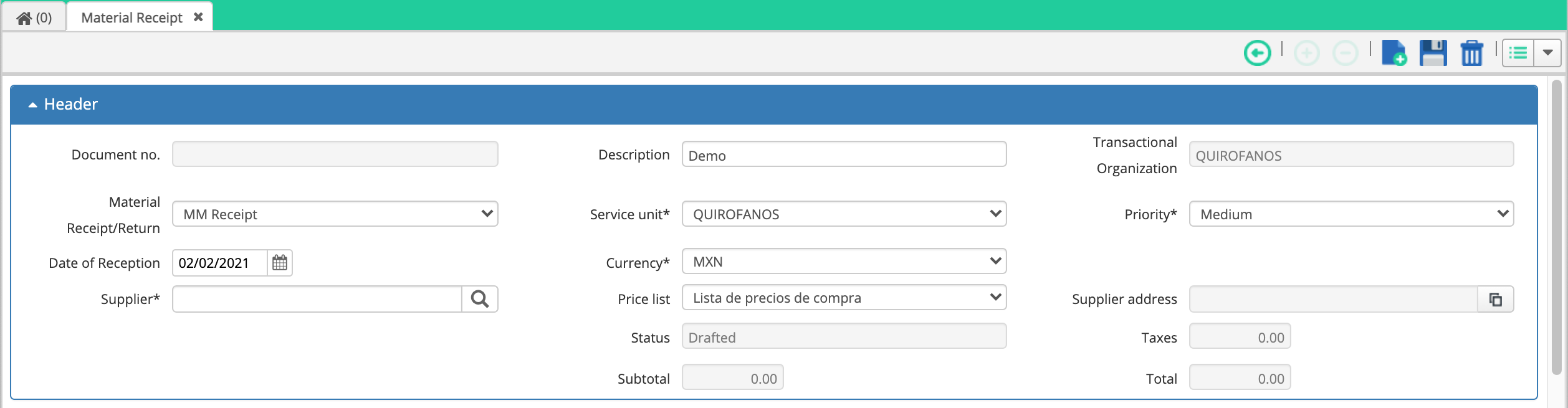 Before starting material receipt – eCareSoft, Inc Knowledge Base (EN)