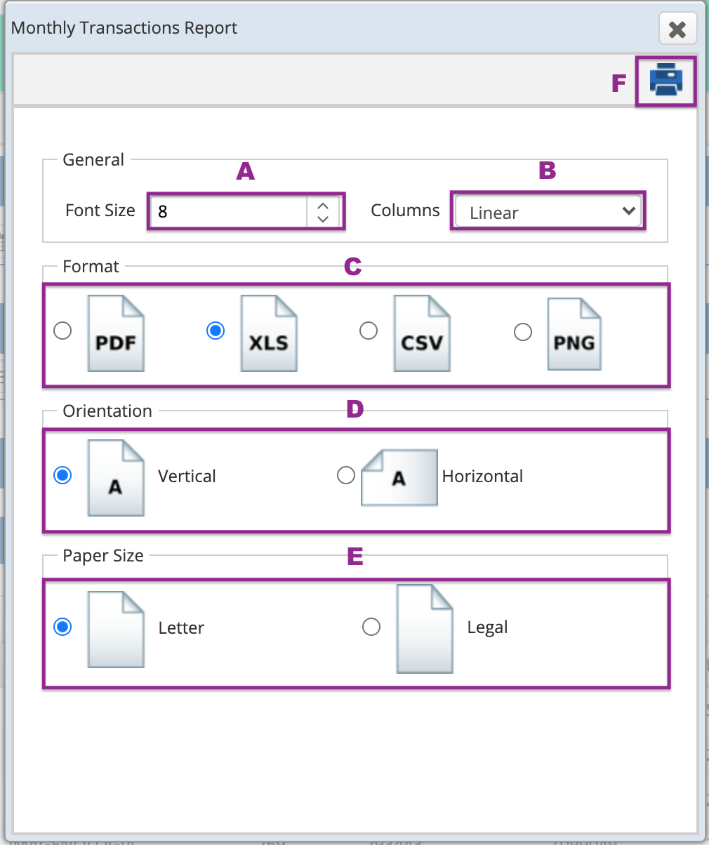 Common actions in monthly transactions report – eCareSoft, Inc Knowledge Base (EN)
