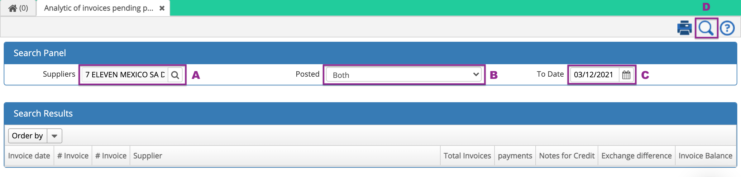 Before starting analytic of invoices pending payment by provider ...