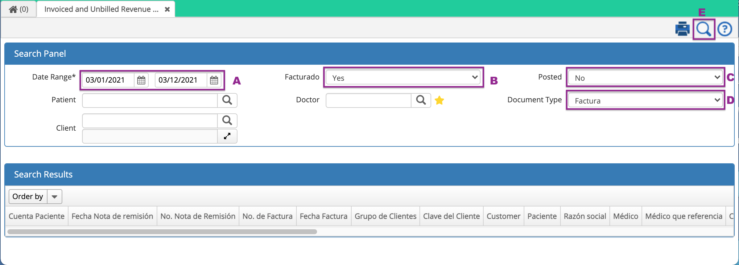 Before starting Invoiced and Unbilled Revenue Report – eCareSoft, Inc Knowledge Base (EN)